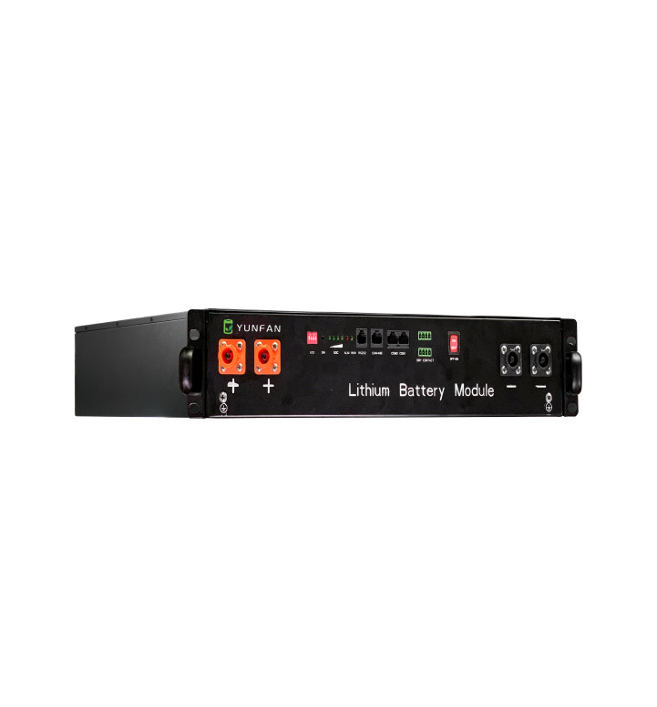 48V 100Ah 5KWh Rack Mounted Lithium Ion Battery 50kg Large Capacity ...