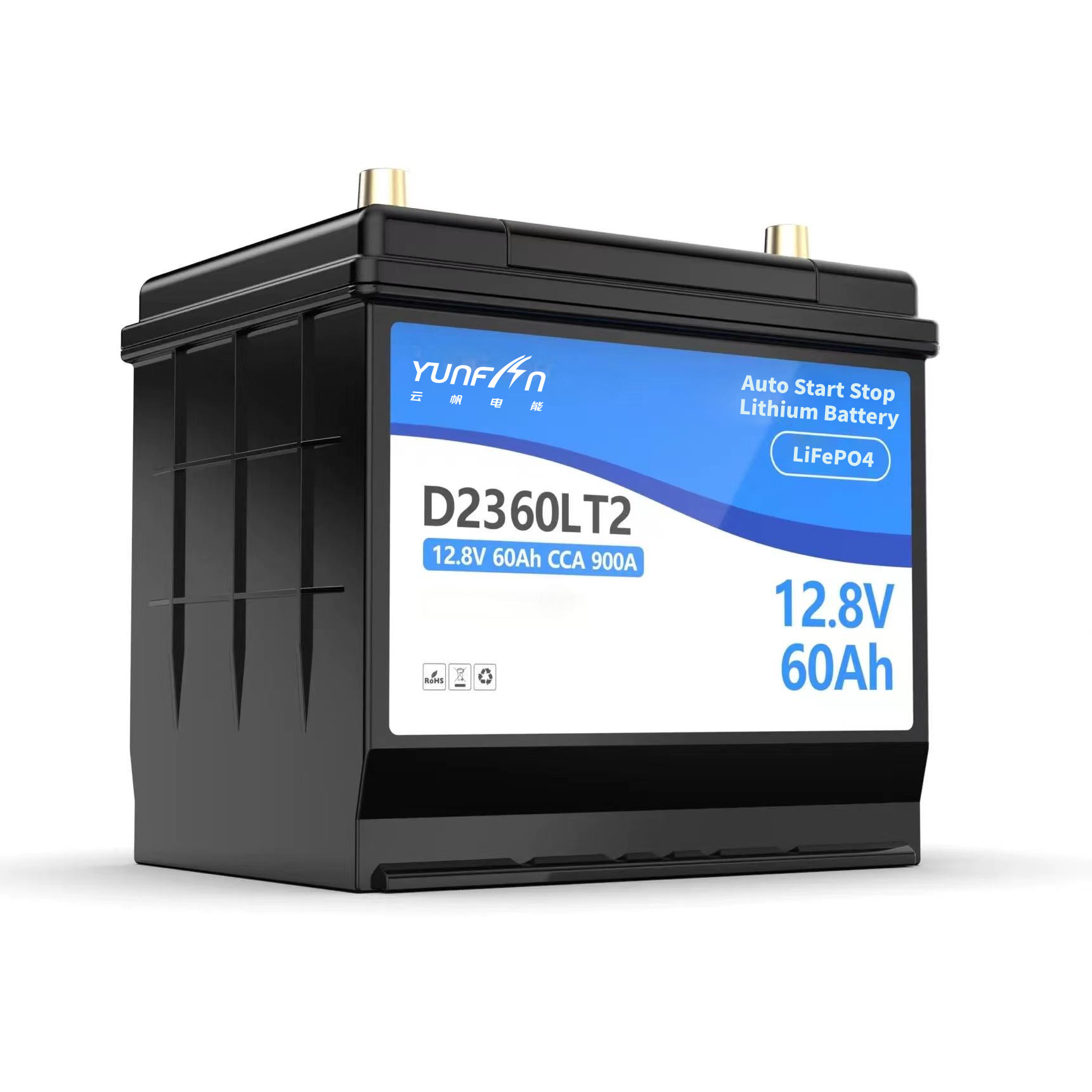 D23 Car Starting Lithium Battery Auto Car Start Stop Battery LiFePo4 ...