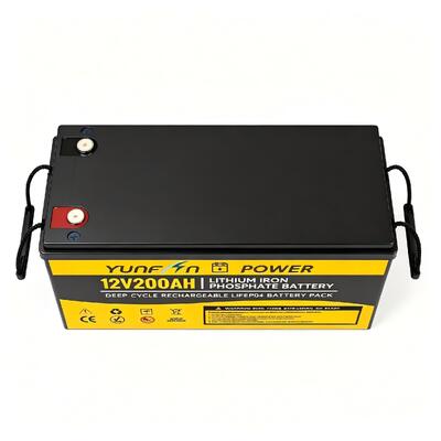 12V 200Ah LiFePO4 Battery 0.5C Charge Discharge 12.8V 2560Wh Deep Cycle ...